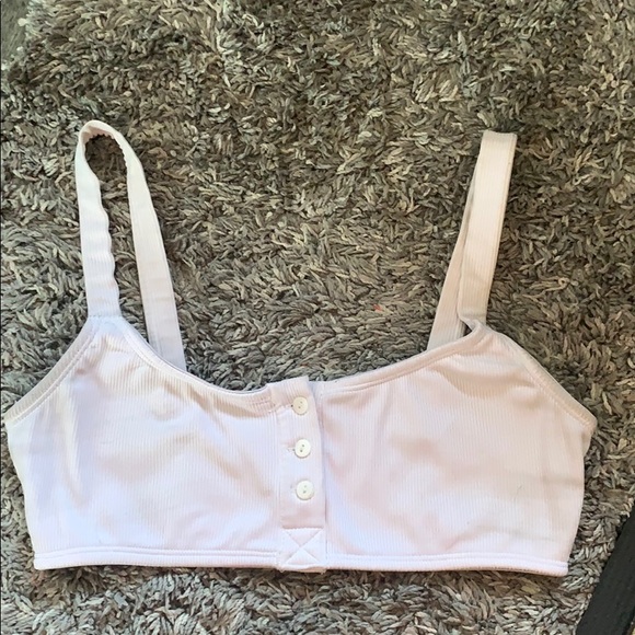 Free People | Intimates & Sleepwear | Free People White Button Bralette ...